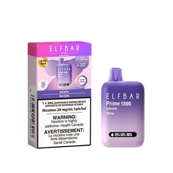 Elfbar Prime 1800 - Grape | $13.99