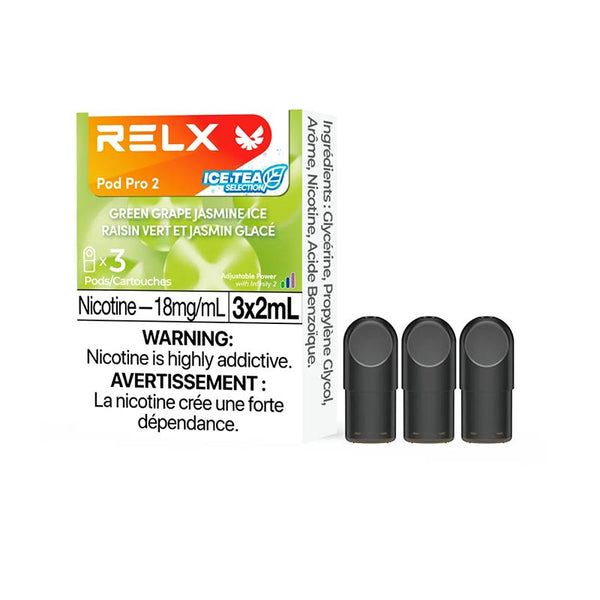 RELX Infinity Pro - Green Grape Jasmine Ice (3pk) | $19.99